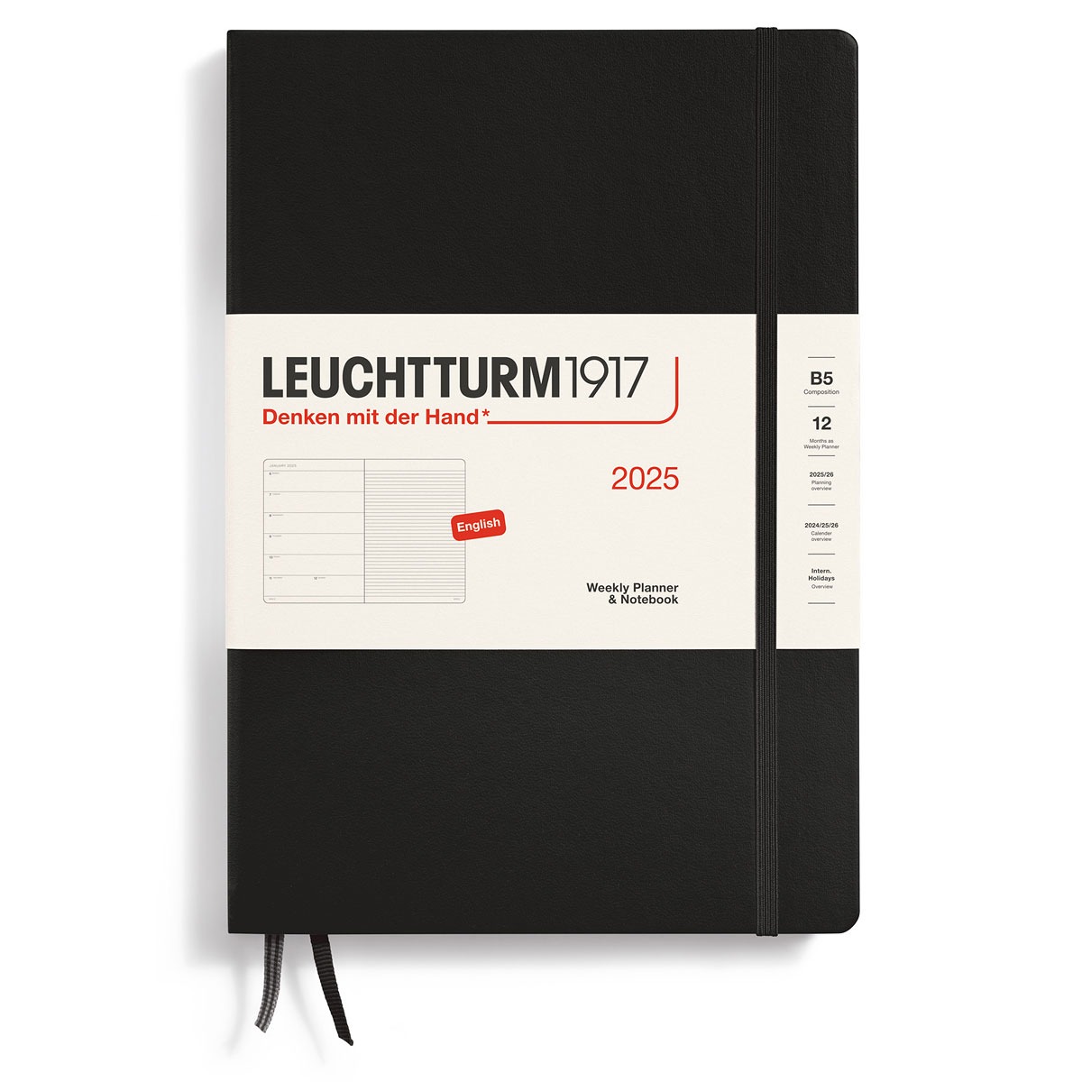 Kalender 2025 Leuchtturm1917 B5 vecka/notes - Lexis Papper